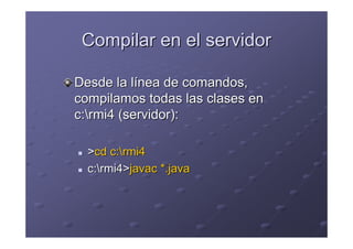 Ejemplo Java Rmi | PDF