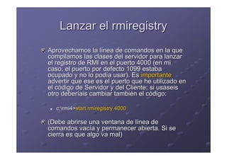 Ejemplo Java Rmi | PDF