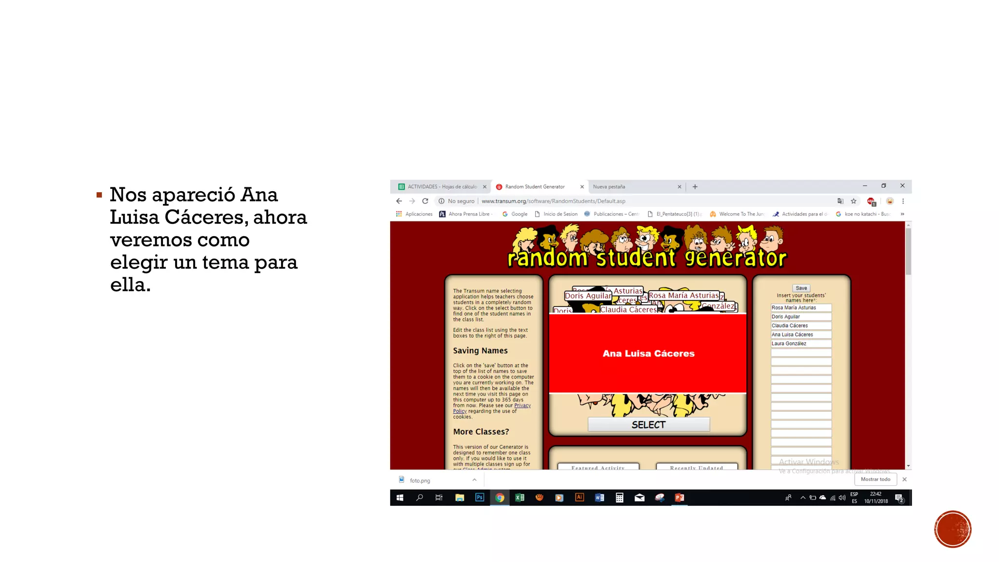 Ejemplo Random Student Generator | PPT