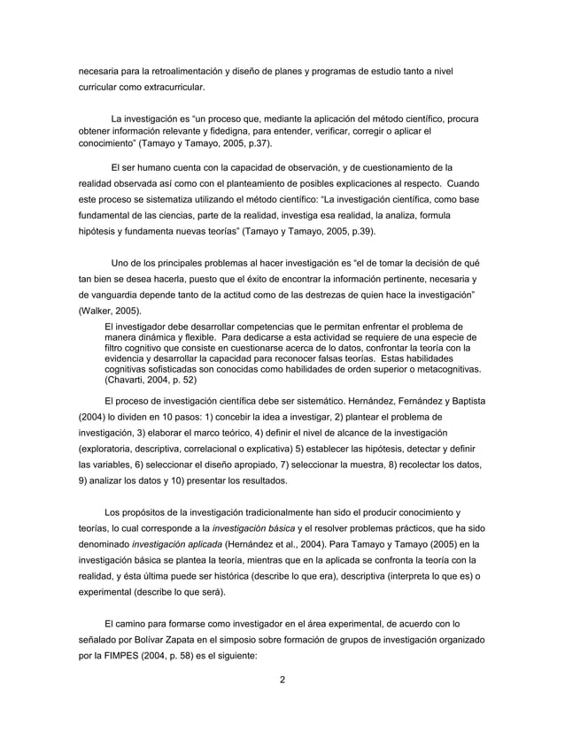 Ejemplo Apa De Reporte De Investigación