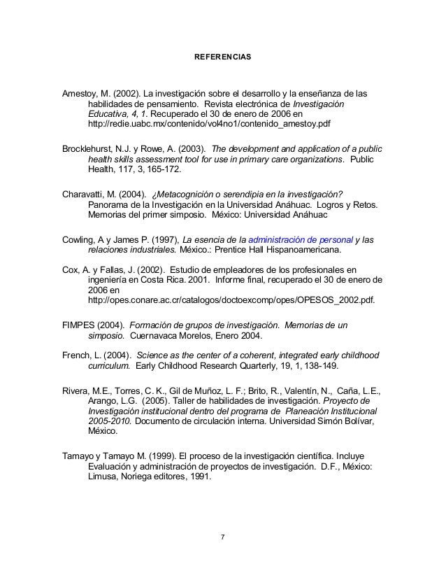 Ejemplo Apa De Reporte De Investigación
