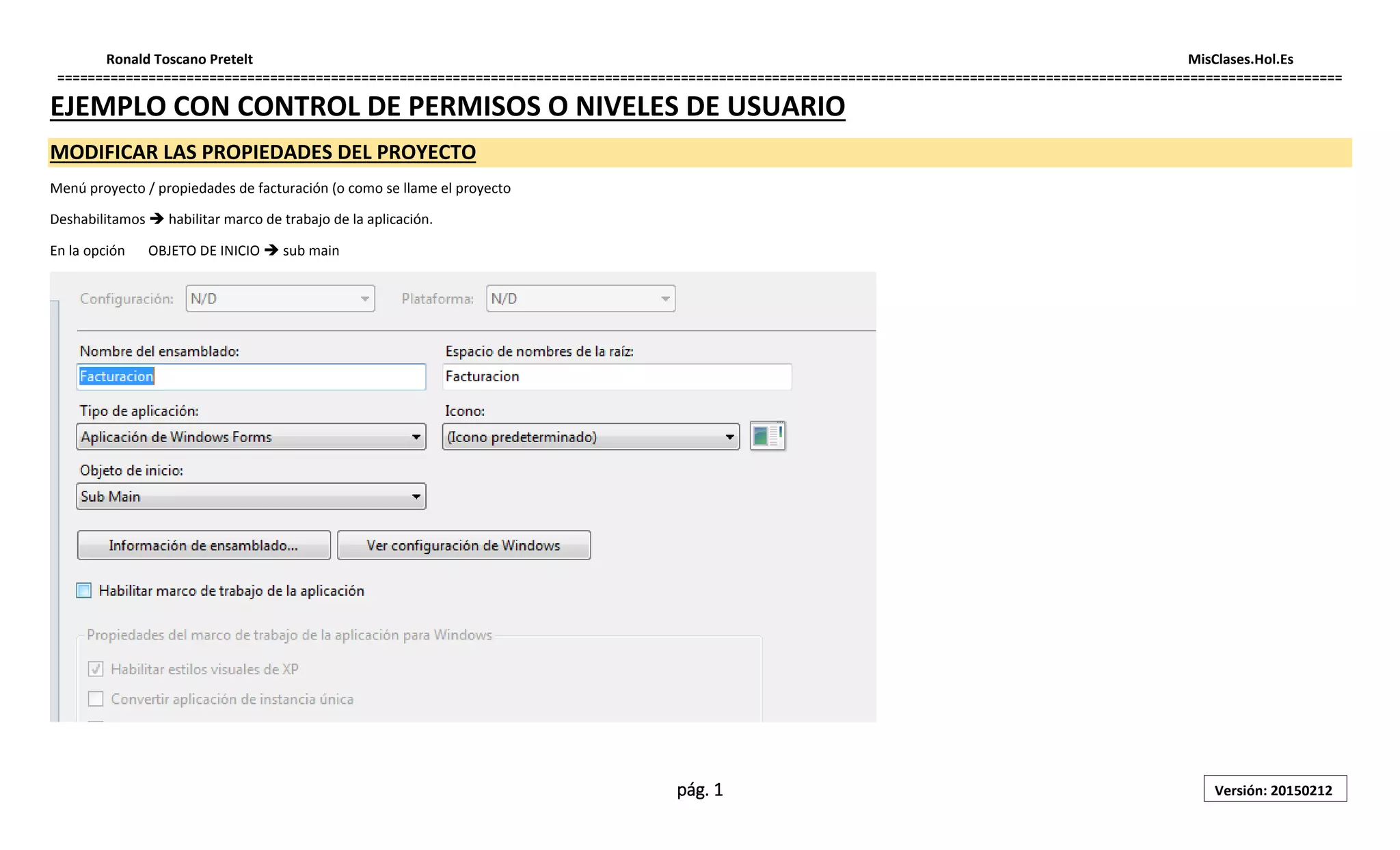 Ejemplo con control de permisos o niveles de usuario | PDF