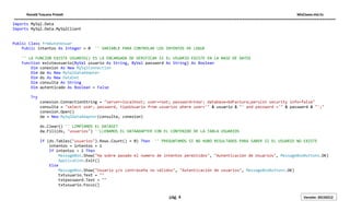Ejemplo con control de permisos o niveles de usuario | PDF