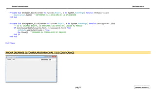 Ejemplo con control de permisos o niveles de usuario | PDF