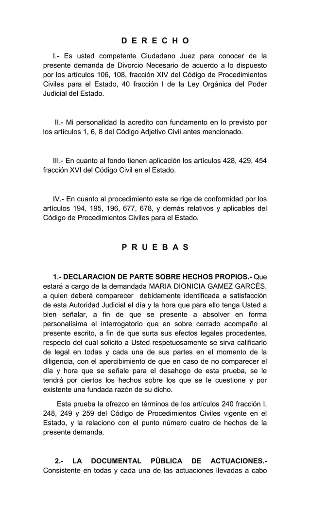 Ejemplo de demandas civiles Ejemplo de demandas civiles