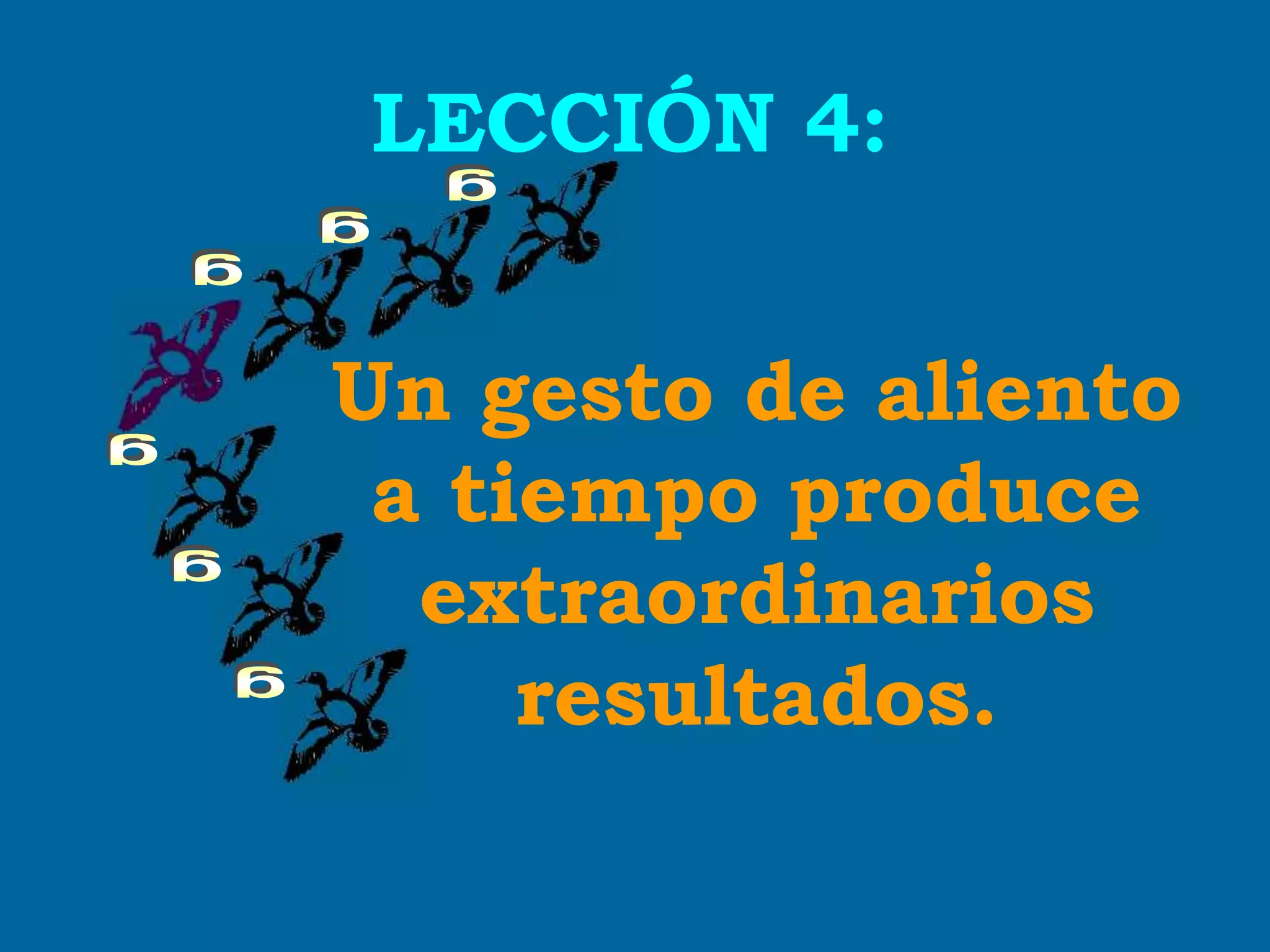 El ejemplo de los gansos | PPT