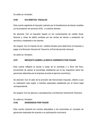 Ejemplo de manual de cuentas | PDF
