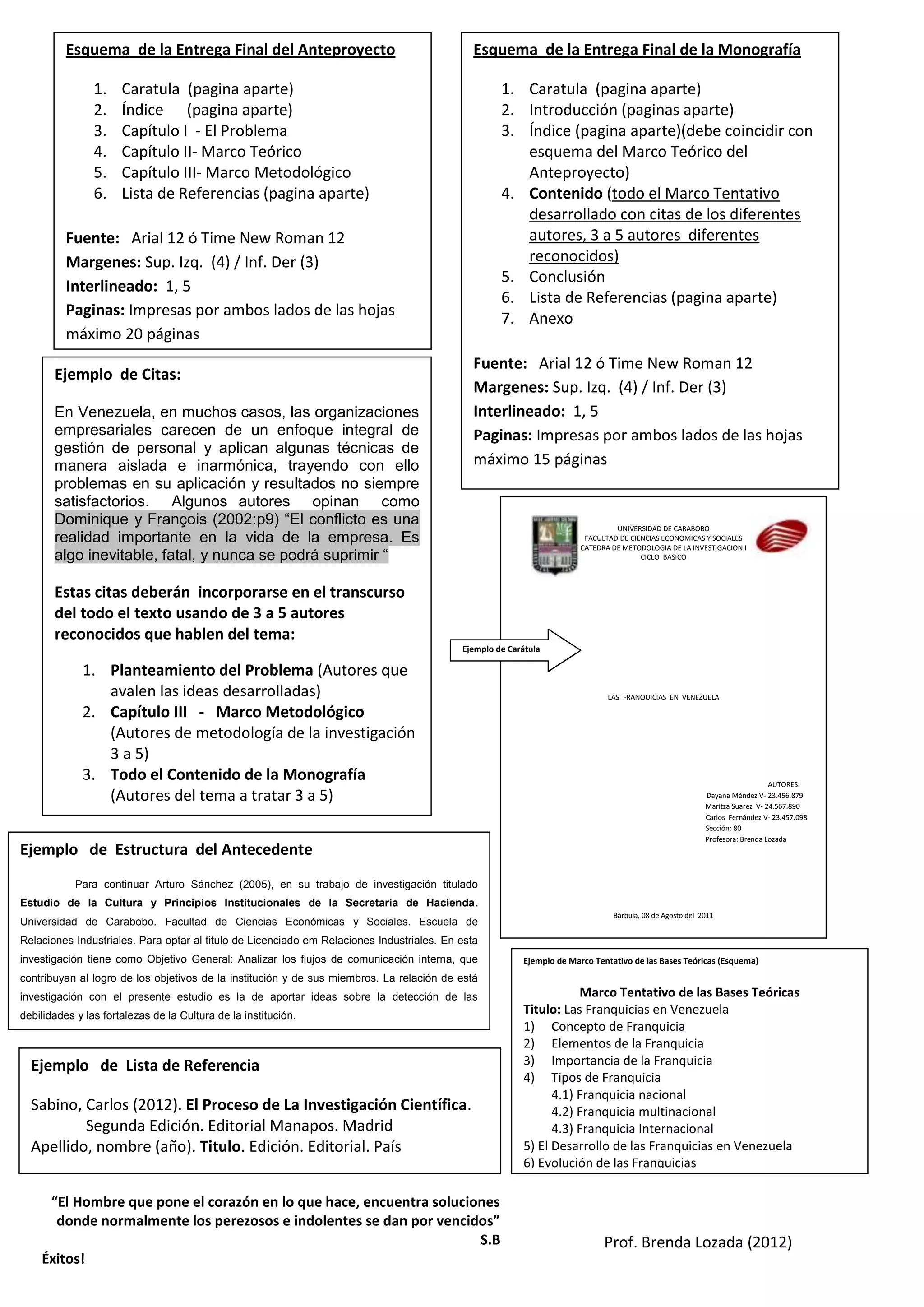 Ejemplo de normas - Anteproyecto | DOCX