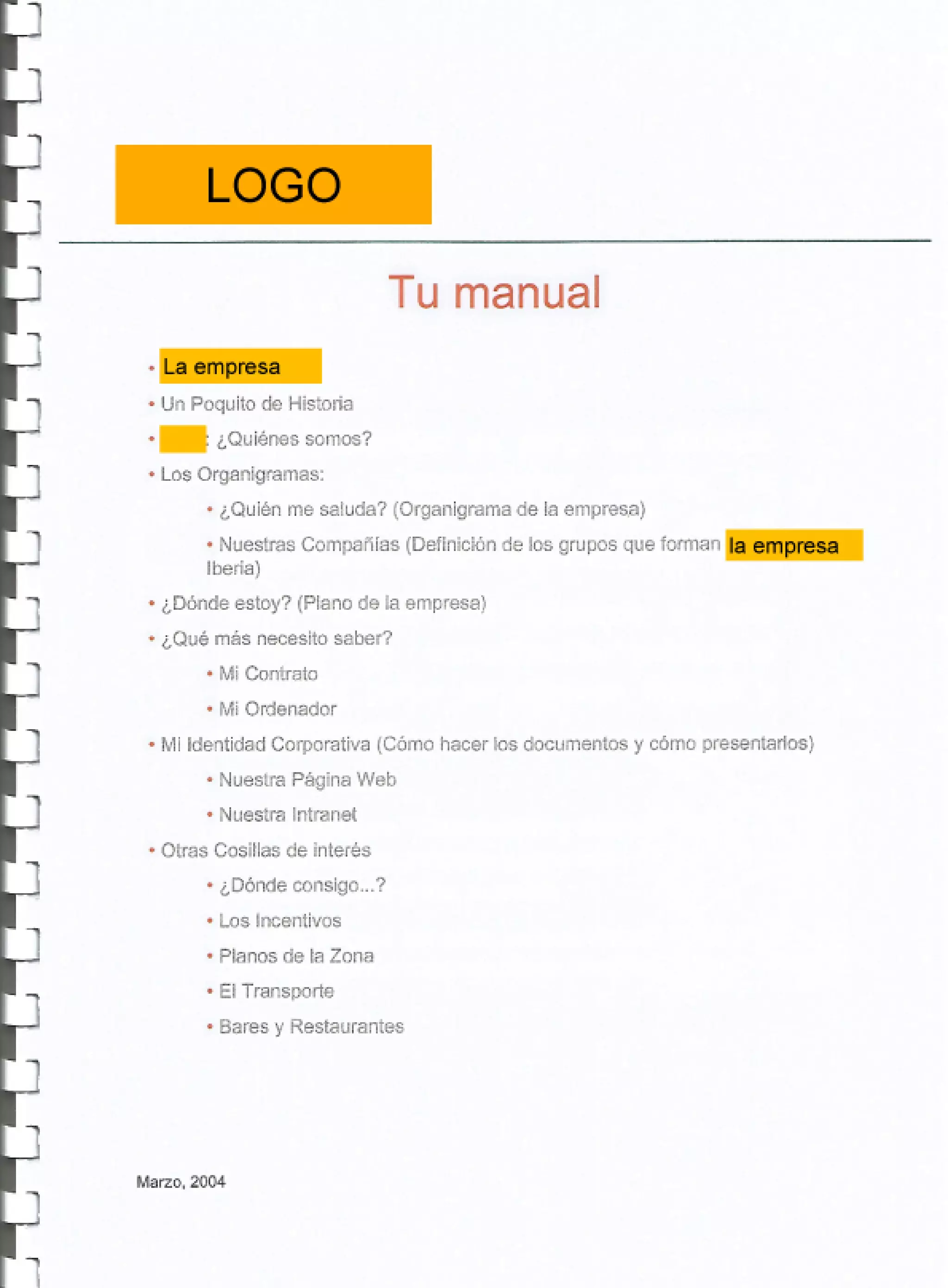 Ejemplo de Plan de Bienvenida | PDF