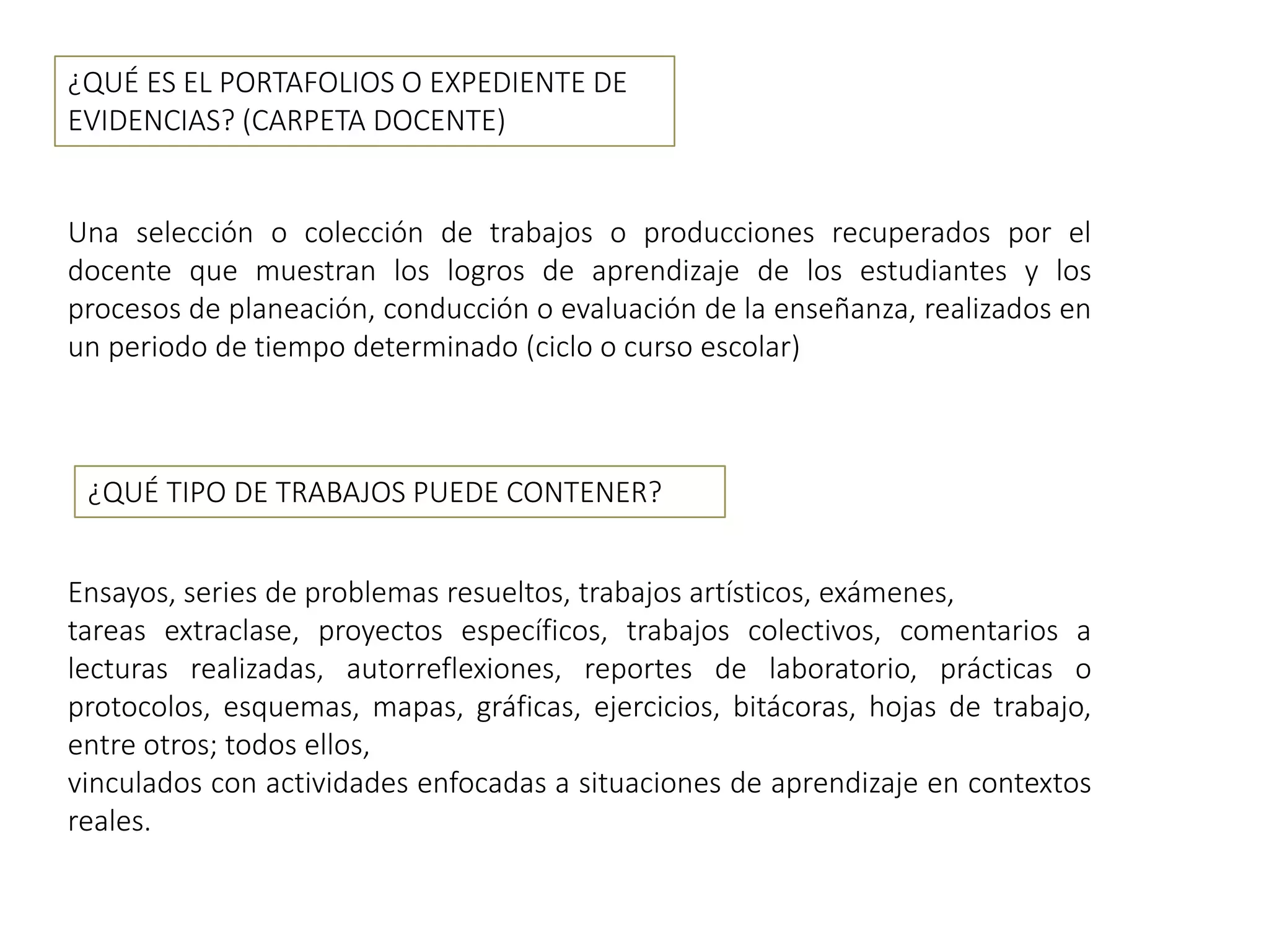 Ejemplo de portafolio de evidencias | PDF