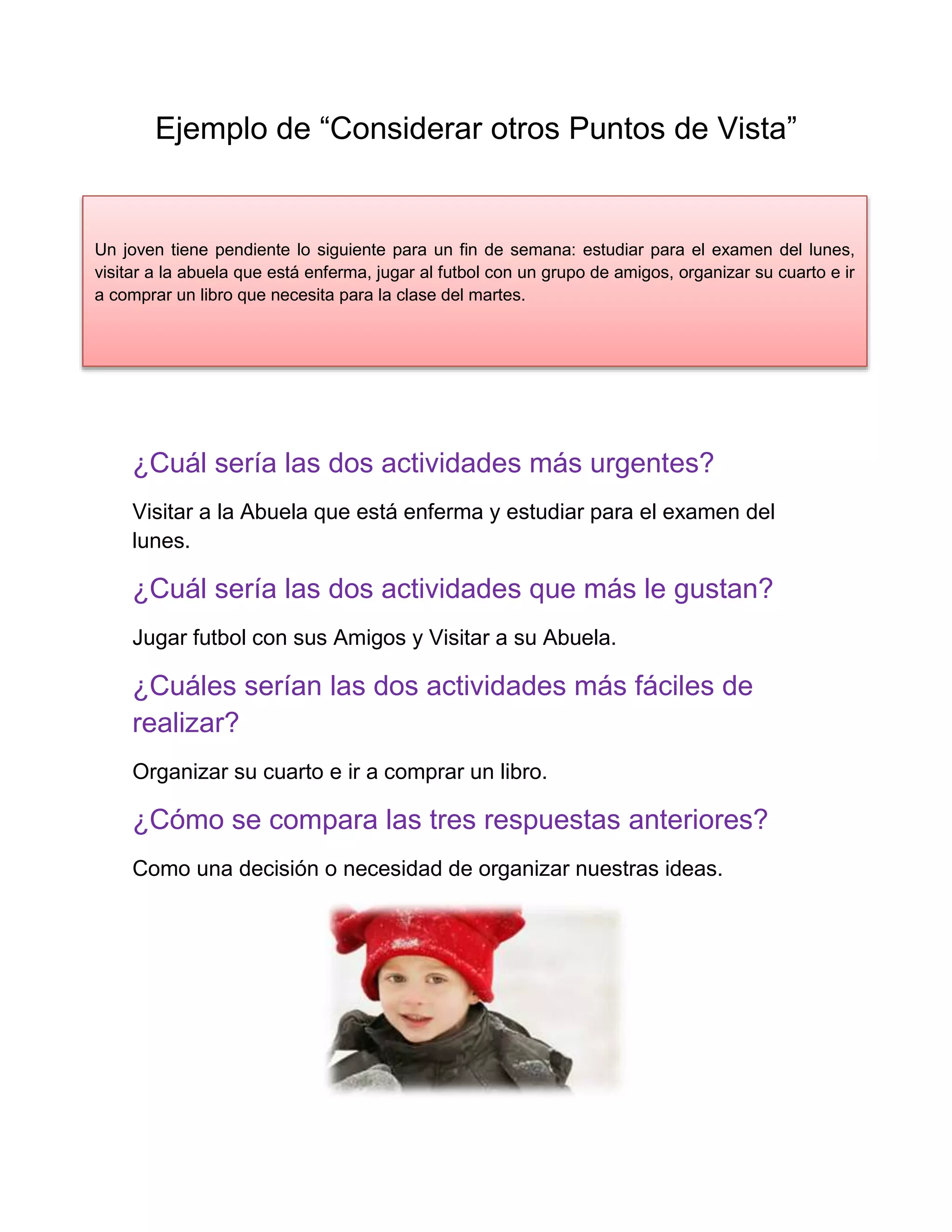 Ejemplo de puntos de vista | DOCX