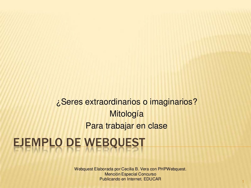 Webquest Ejemplos