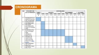 EJEMPLO DIAPOSITIVAS PEP.pptx sobre las experiencia de un perfil de proyecto | PPT