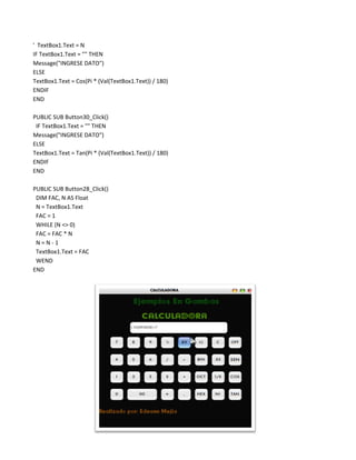 ejemplos gambas | PDF