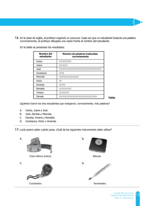 Ejemplos de-preguntas-saber-5-matematicas-2015 | PDF