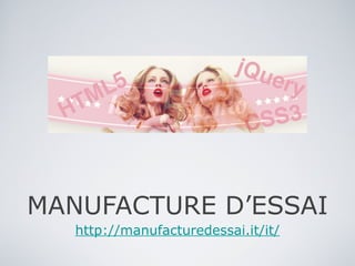 Ejemplos de sitios con HTML5 + CSS3 + jQuery | PPT