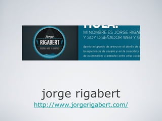 Ejemplos de sitios con HTML5 + CSS3 + jQuery | PPT