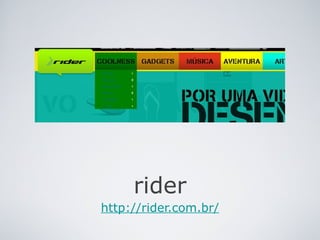 Ejemplos de sitios con HTML5 + CSS3 + jQuery | PPT