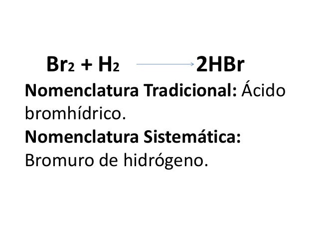 Nomenclatura Tradicional Nomenclatura Tradicional Para Compuestos