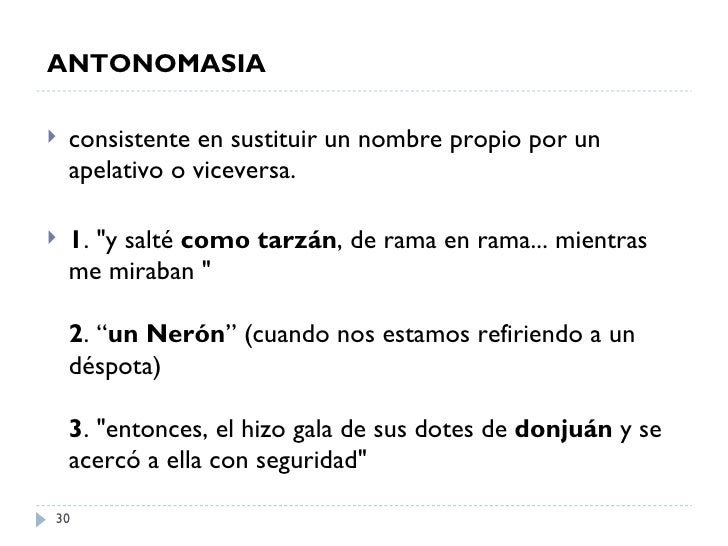 Antonomasia Ejemplos