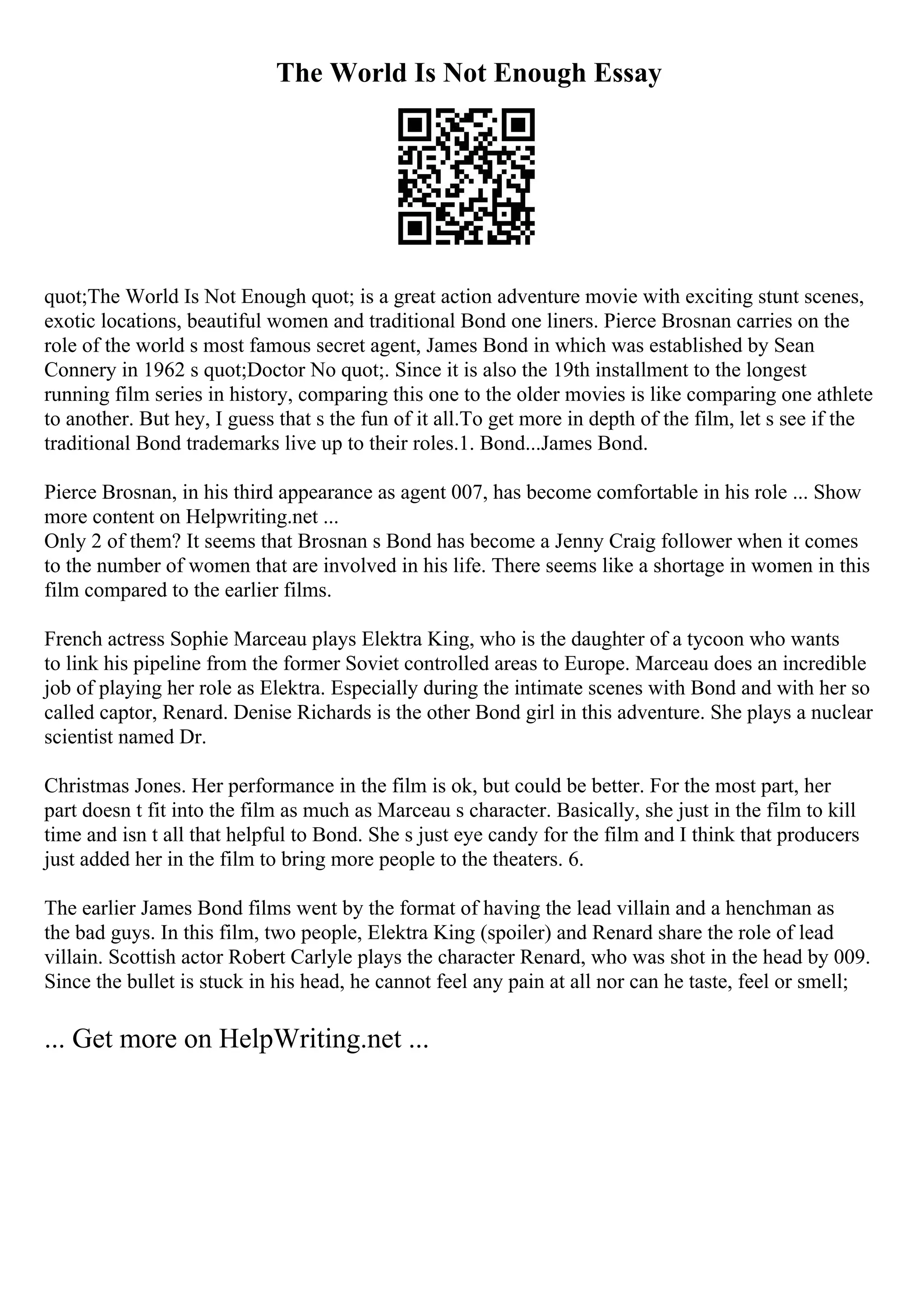 Ejemplos Essay Fce | PDF