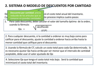 Ejemplos sistemas de inventarios op iii | PPTX