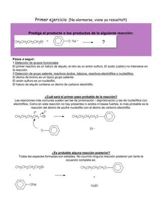 Ejemplos susticion nucleofílica | PPT