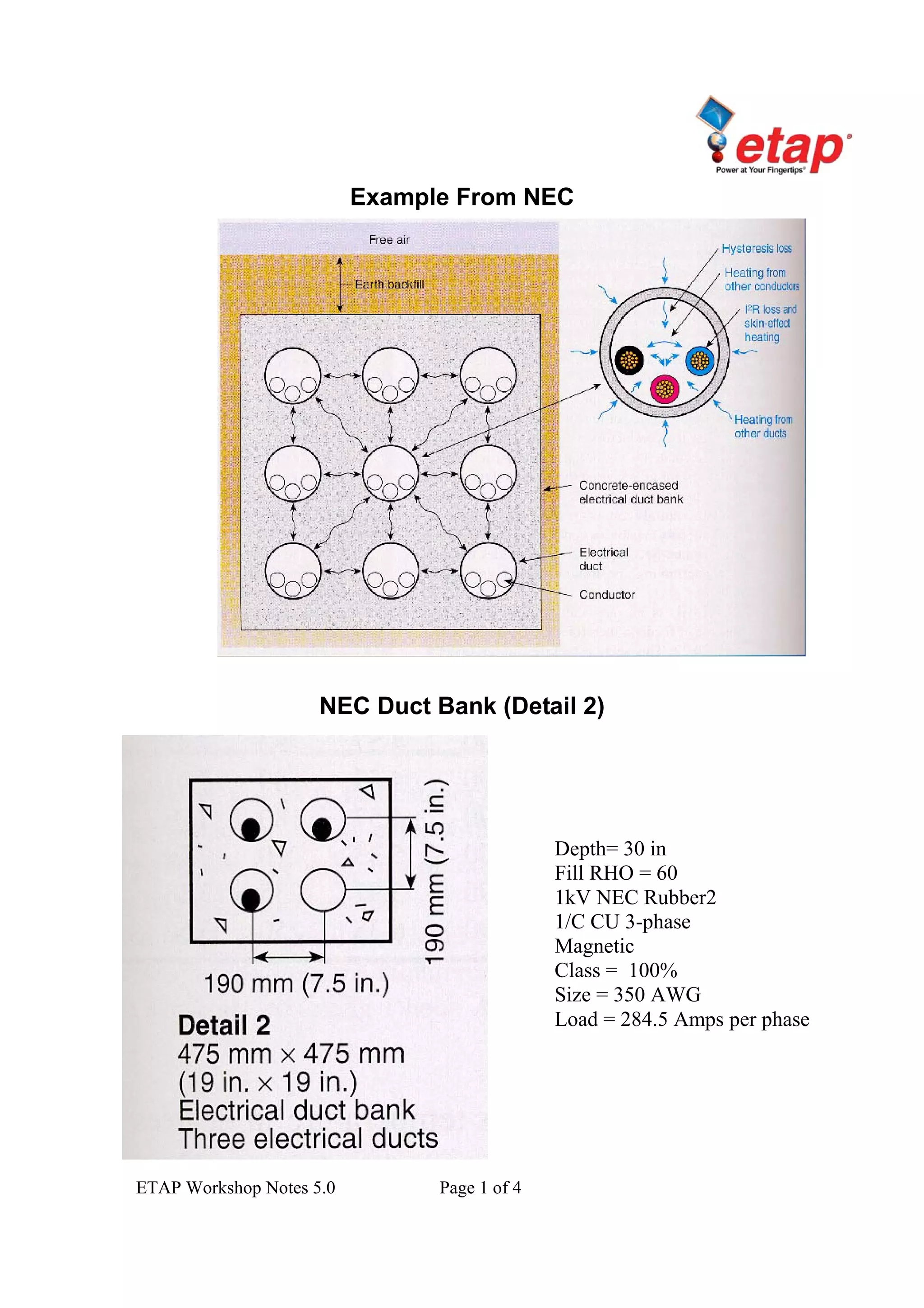 Ejemplo ugs ETAP | PDF
