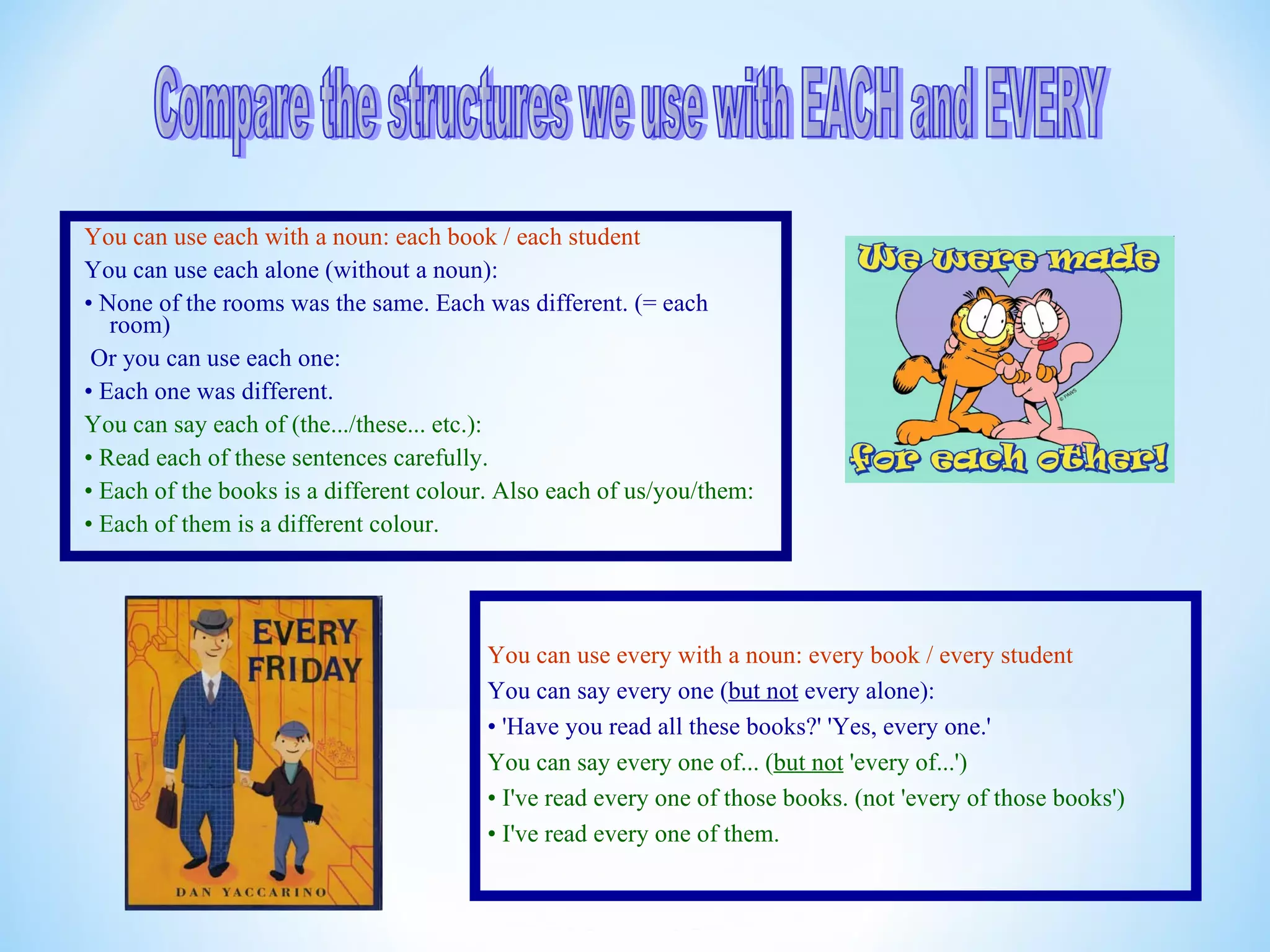 each, every and all | PPT
