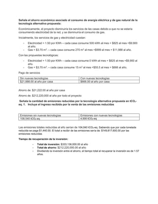 Ejercicio. mercados de carbono. Rogelio Serrano | PDF