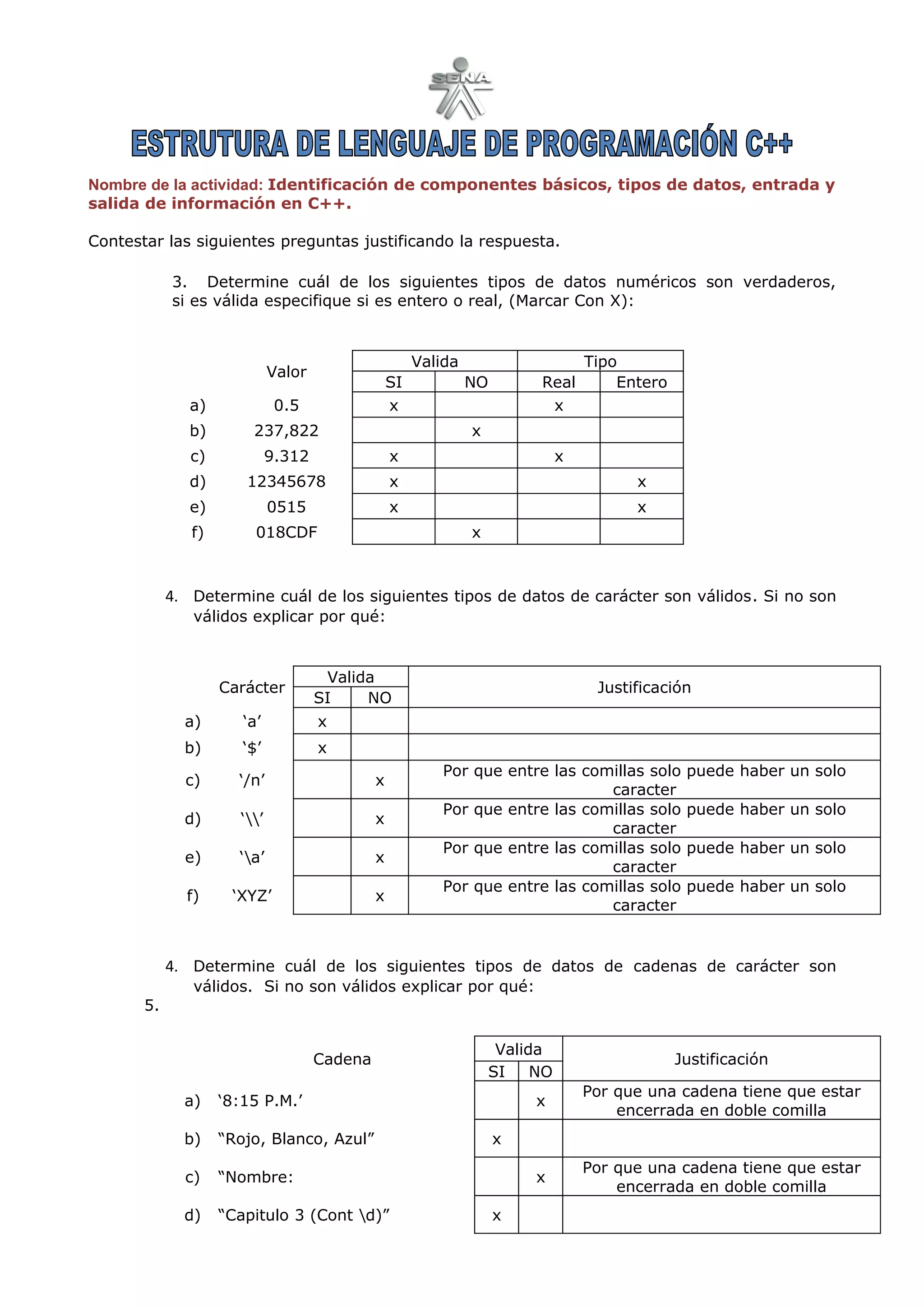Ejercicio Lenguaje C | DOC | Programming Languages | Computing