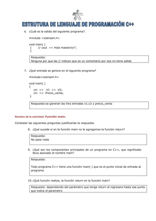 Ejercicio Lenguaje C | DOC | Programming Languages | Computing