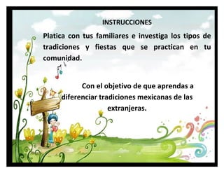 Ejercicio 3 las tradiciones | DOC