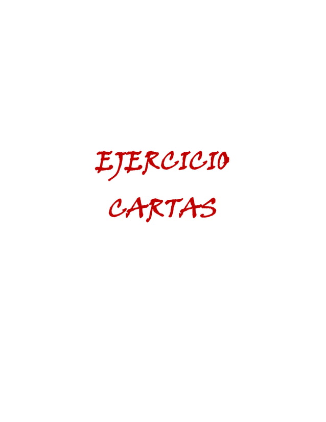 Ejercicio cartas | PDF | Free Download