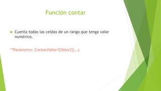 Tutorial función contar excel | PDF