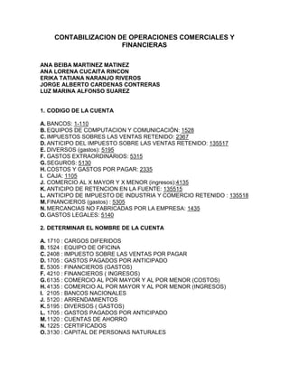 Ejercicio de cuentas[1] | DOCX