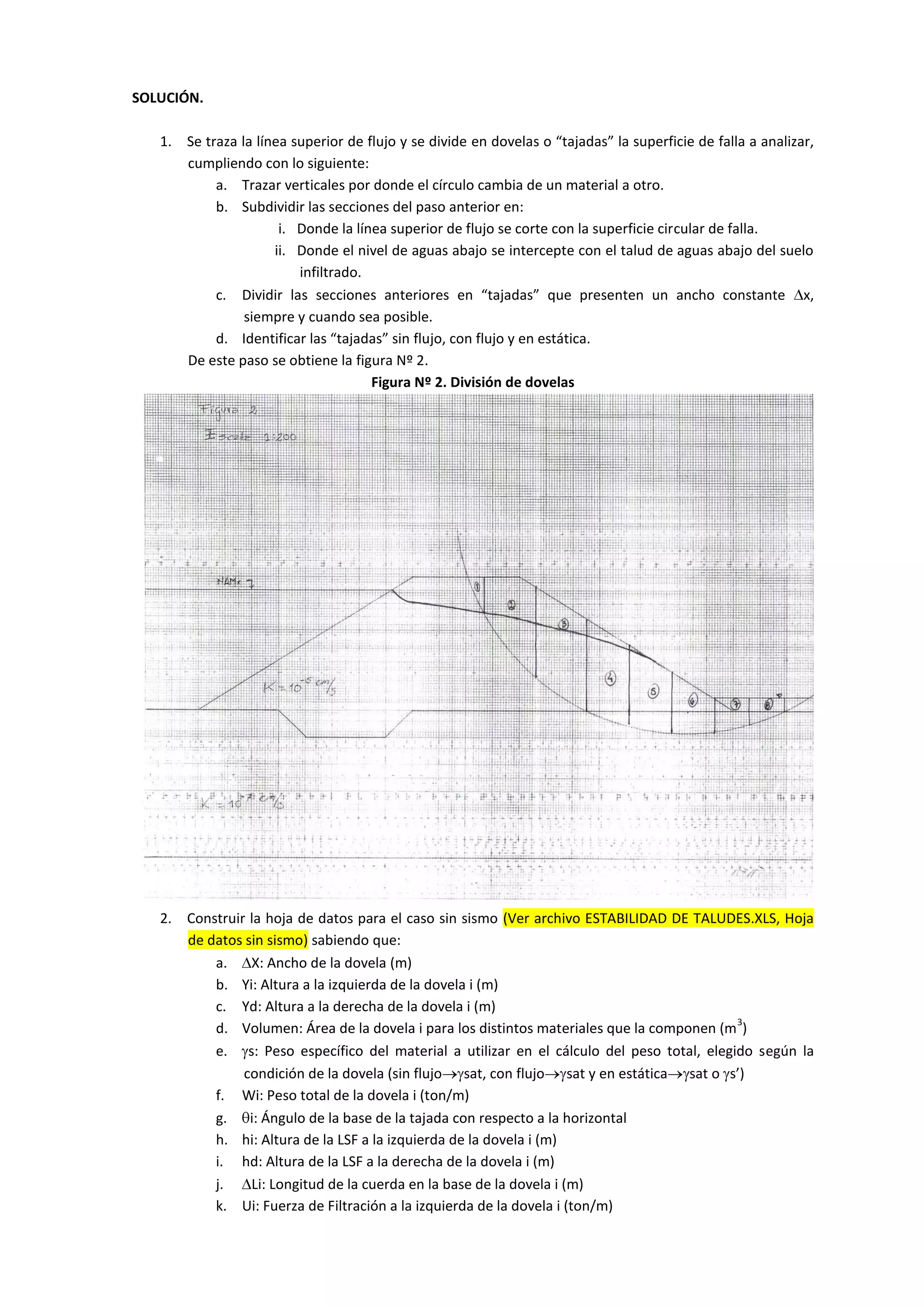 Ejercicio estabilidad de taludes | PDF