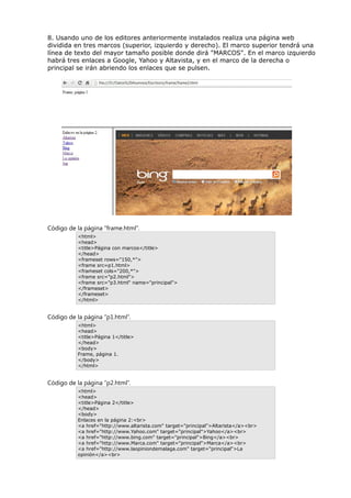 Ejercicios Basicos HTML | PDF