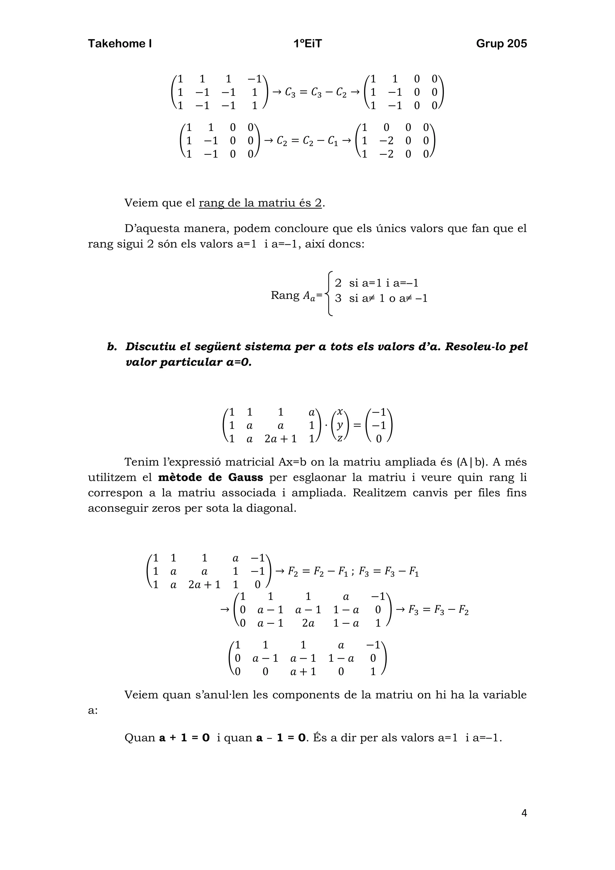 Problemas resueltos de matrices | PDF