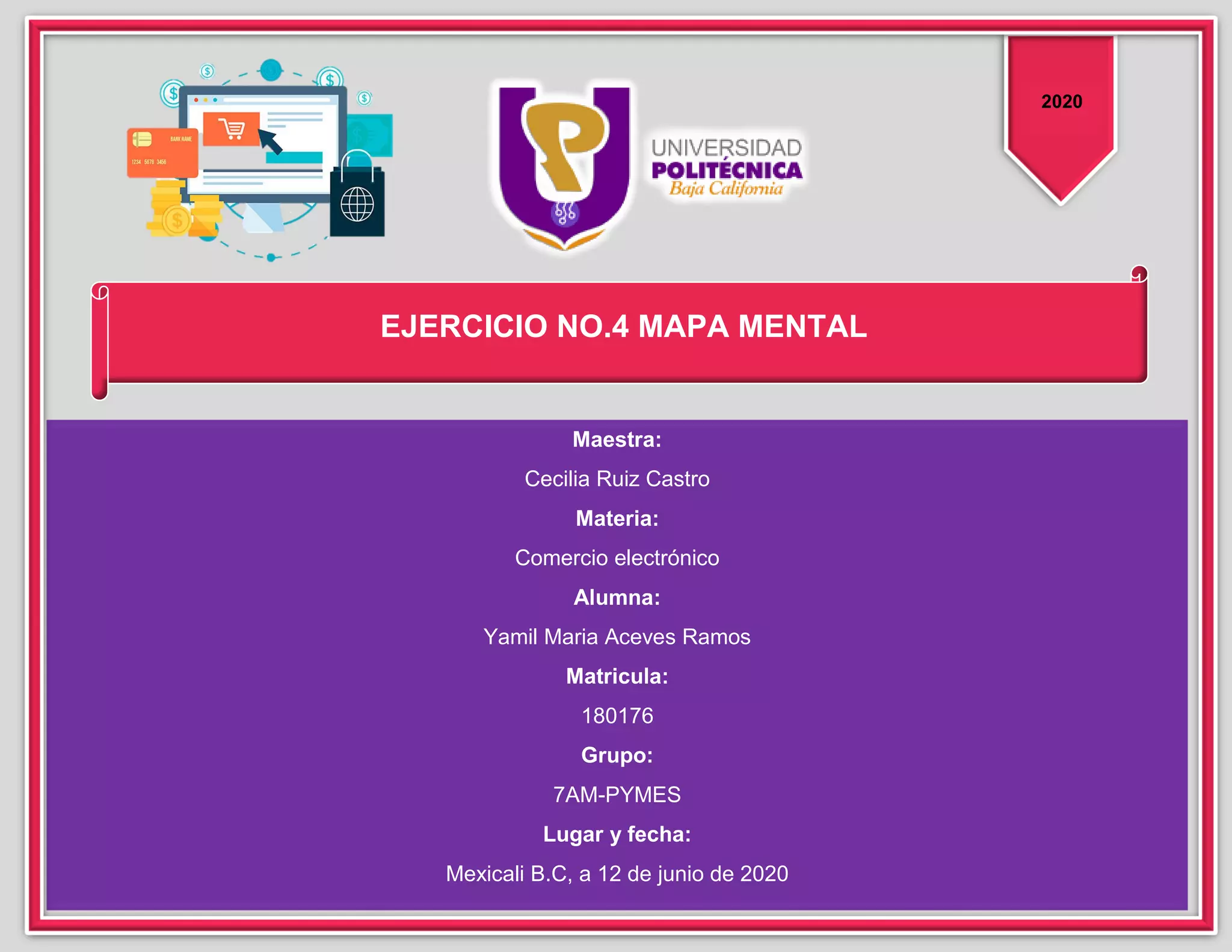 Ejercicio no.4 mapa mental Comercio Electrónico | PPT
