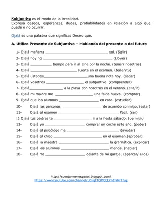 Frases Para Practicar El Presente EJERCICIOS, 54% OFF