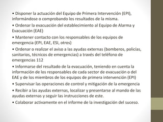 Ejercicio power point formación plan de emergencia | PPTX