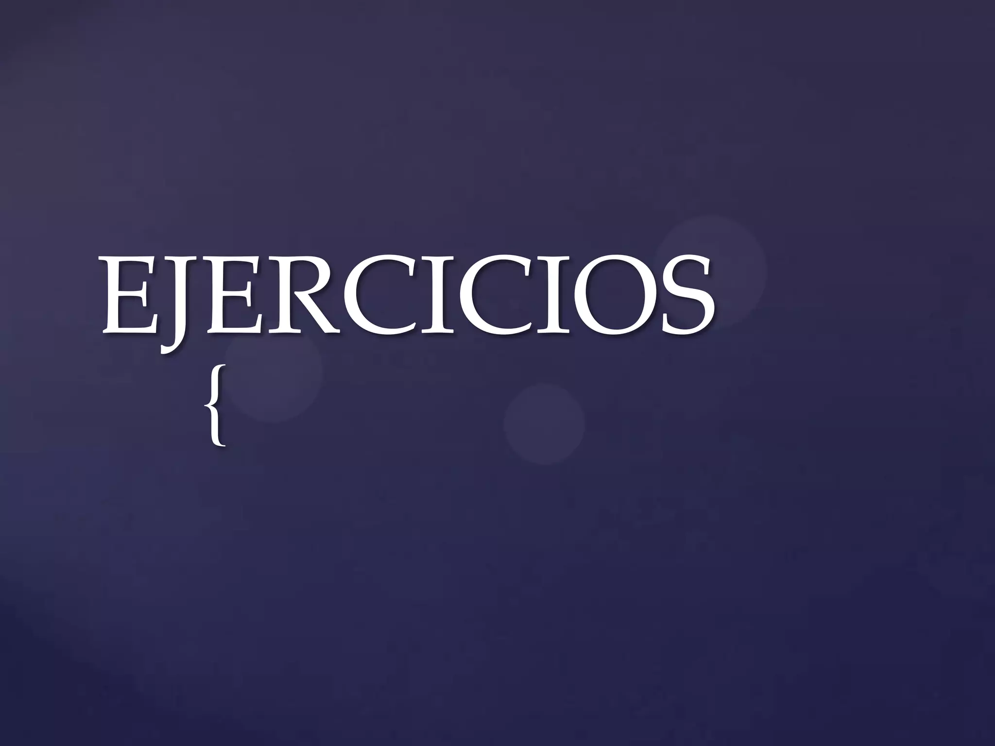 Ejercicios | PPTX
