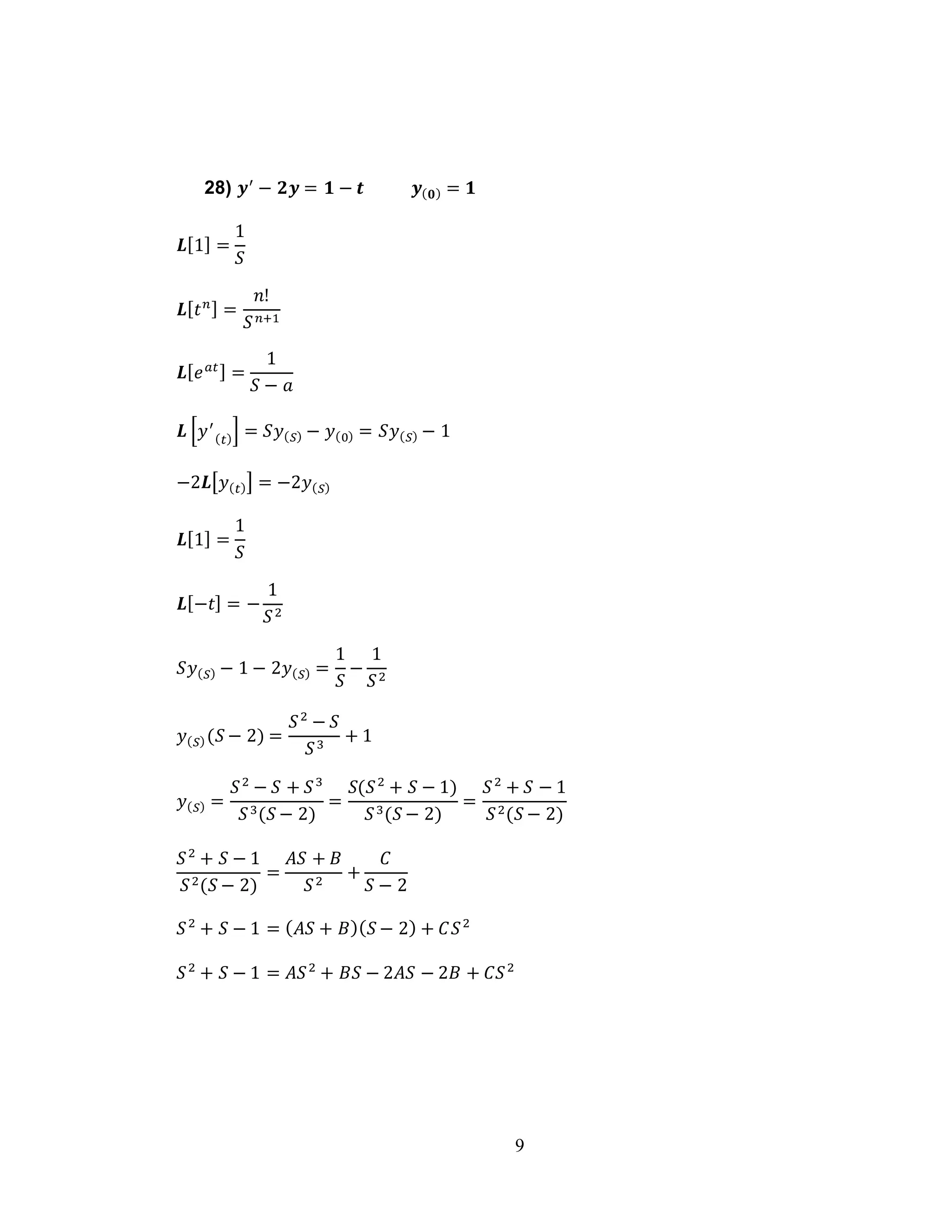 Transformada de Laplace | DOCX