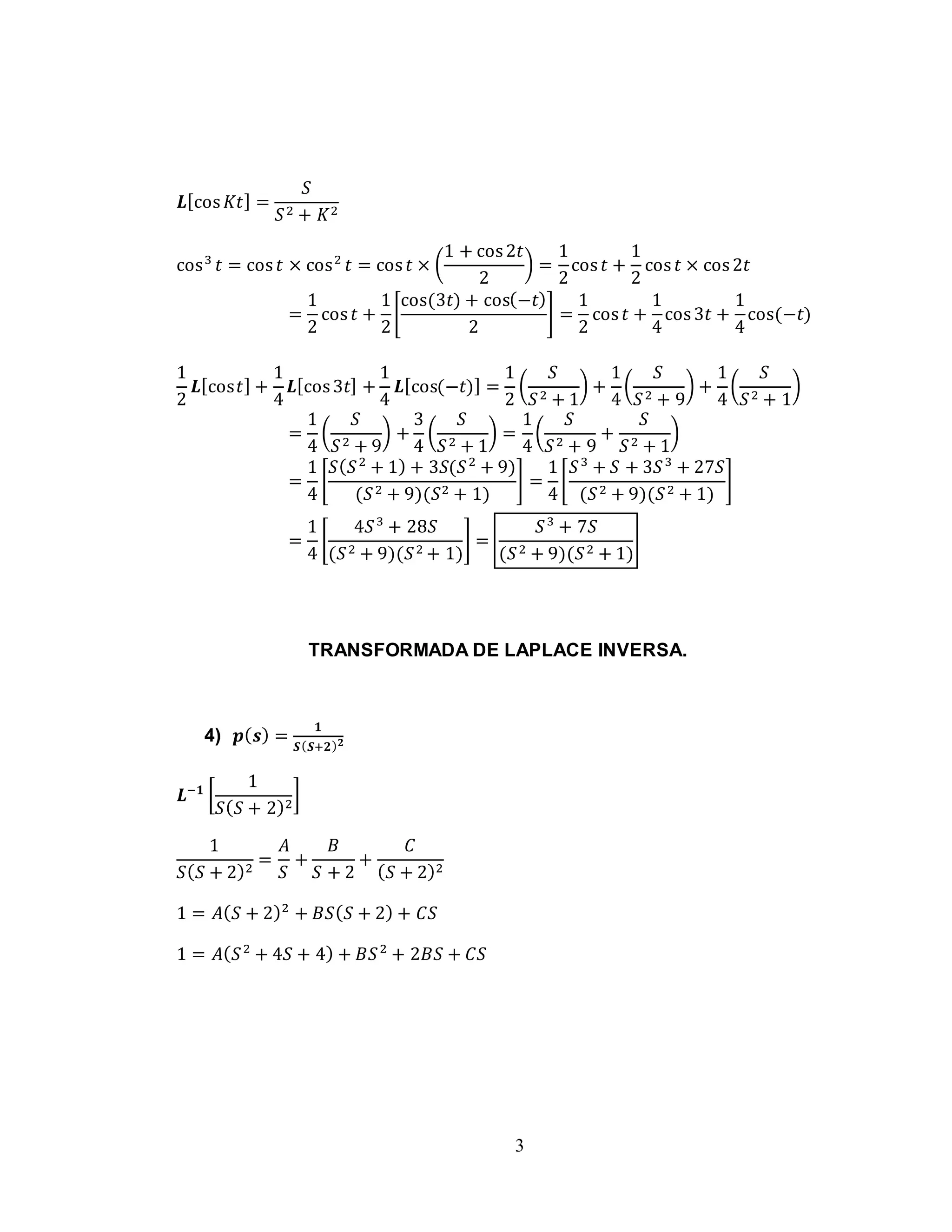 Transformada de Laplace | PDF
