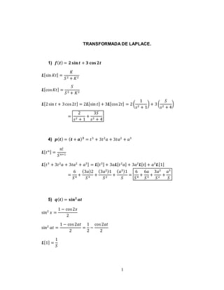 Transformada de Laplace | PDF