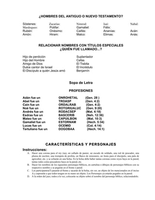 Ejercicios biblicos-ii | PDF