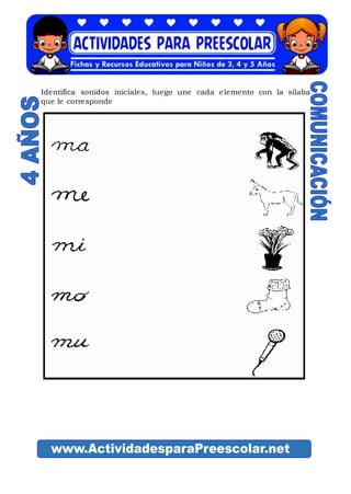 Ficha de la letra M para preescolar, grafomotricididad♉️ Navegue pela ...