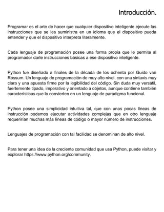 Ejercicios resueltos con Python | PDF