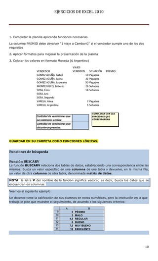 Ejercicios de-excel-2010 | PDF